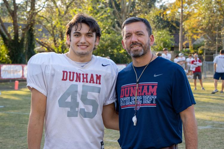 Family and football: Dunham coach Neil Weiner, son Matthew, embracing ...