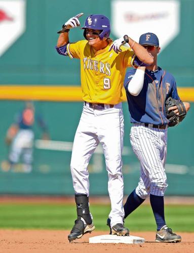 LSU OF Mark Laird makes leaping catch, knocks in three hits in Tigers ...