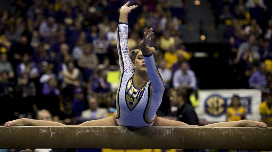 In front of a record crowd, LSU gymnastics dominates Alabama behind ...