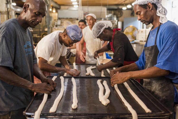 Photos: The first ingredient; making New Orleans po-boy bread at John ...