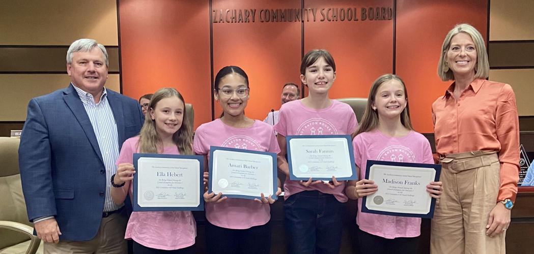 Students, employees honored for accomplishments by Zachary School Board ...