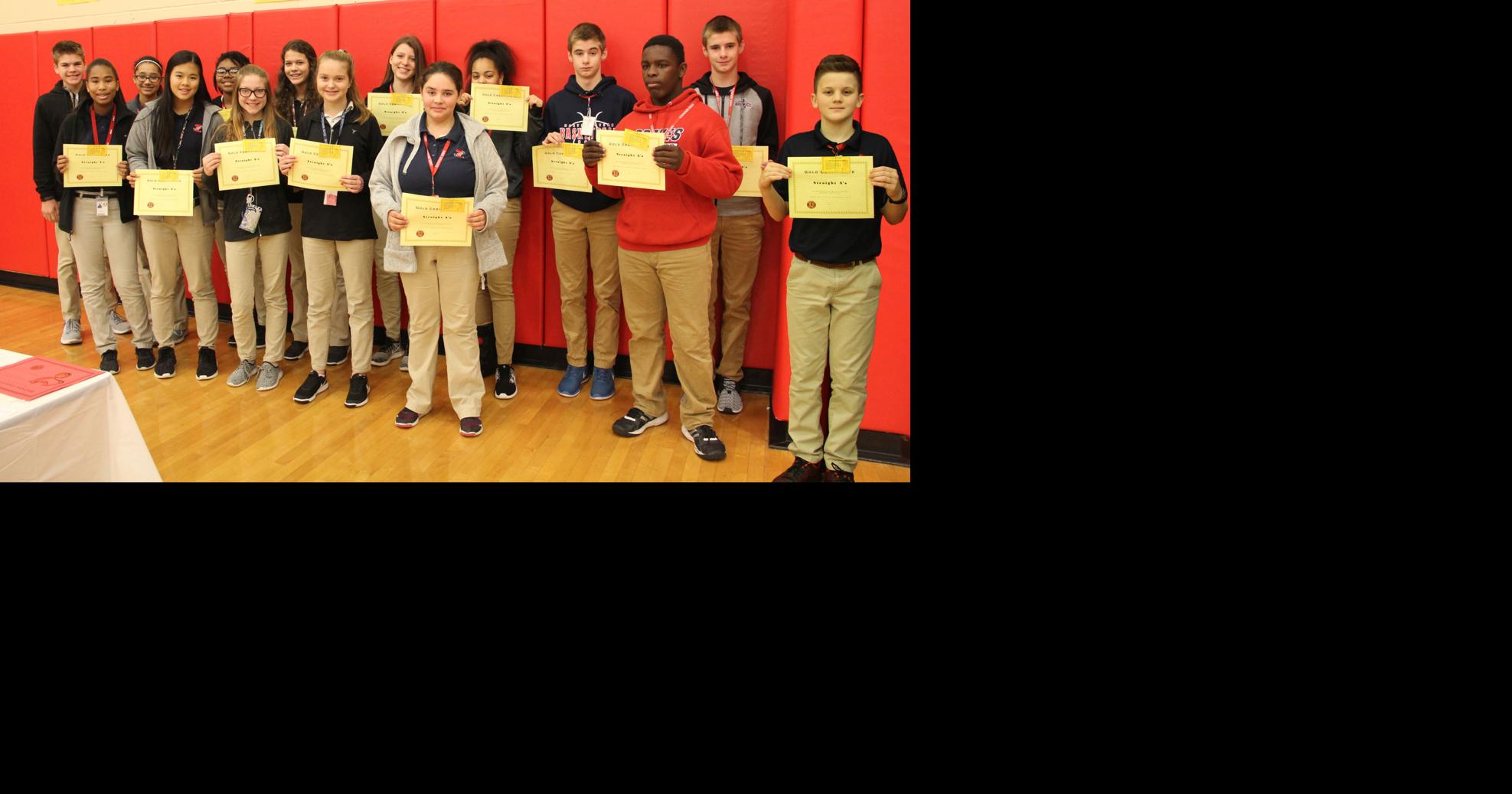 Northwestern Middle School honors Gold Plus Card recipients | Zachary ...