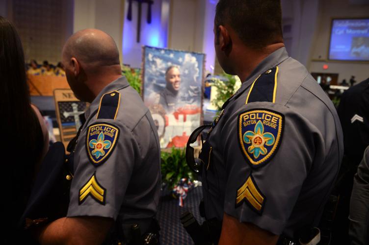 Photos Baton Rouge Community Pays Final Respects To Officer Montrell