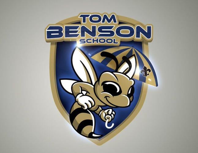 Tom Benson School in Kenner? Complete with umbrella, Saints logo, 'Bees ...