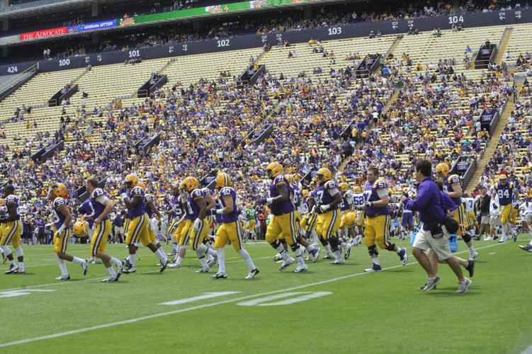 Photos: Game action from LSU spring game, offense, defense, and images ...