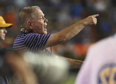 Why LSU coach Brian Kelly was holding a play sheet against Florida ...