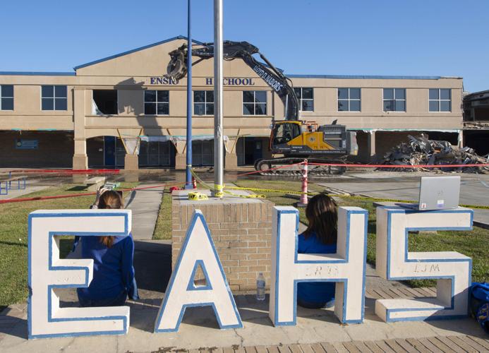 Demolition crew takes down main building, making way for new classrooms ...