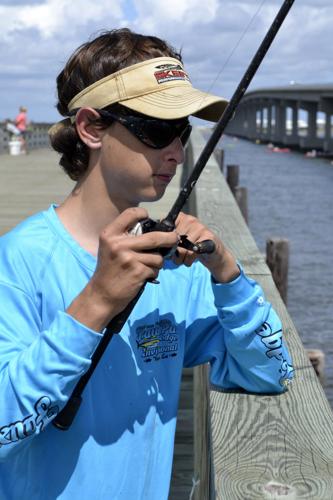 Keeper white trout biting every cast off Grand Isle fishing pier ...
