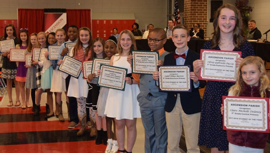 Ascension Parish School Board honors 2017-18 Students of the Year ...
