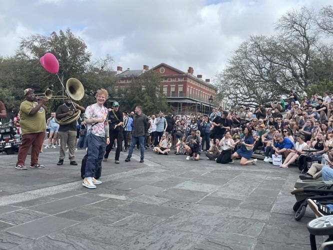 Ed Sheeran debuts 'Azizam' with surprise New Orleans parade ...