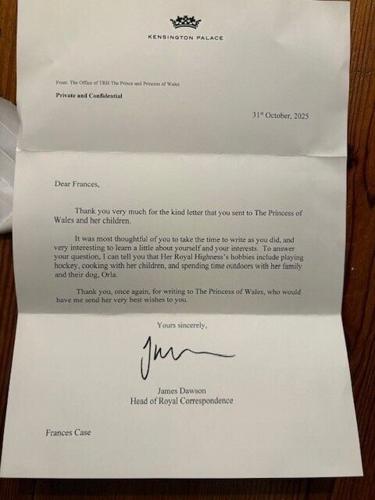 7-Year-Old Slidell girl writes Princess Kate; gets a reply ...
