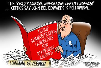 Walt Handelsman: John Bel Edwards Extends Stay-At-Home Order | Opinion ...