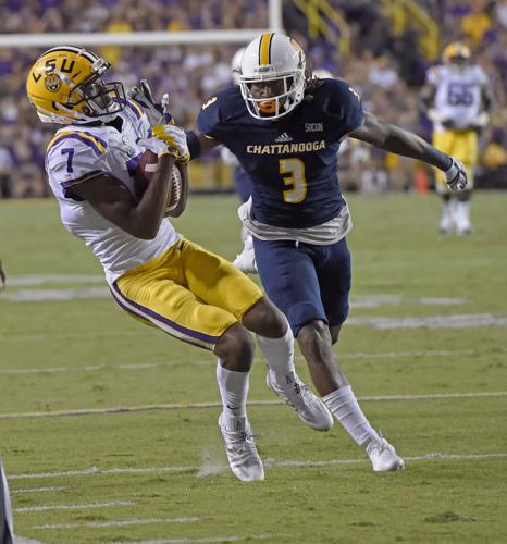 Going long: LSU quarterback Danny Etling debuts the deep ball in 45-10 ...