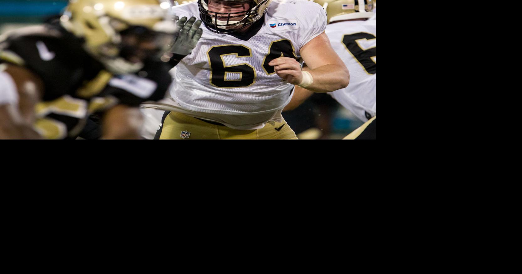 Rookie Saints offensive linemen Will Clapp, Rick Leonard in different ...
