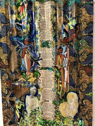 Malaika Favorite channels stories through painting on found objects ...