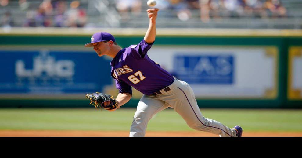 Struggling start: LSU’s Jake Latz lasts just 1.1 innings, gives up 2 ...