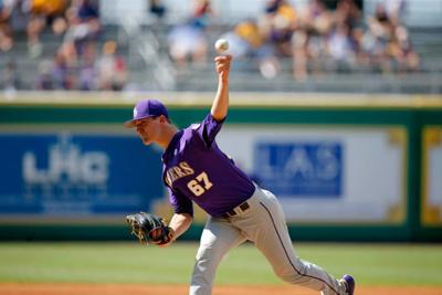Struggling start: LSU’s Jake Latz lasts just 1.1 innings, gives up 2 ...