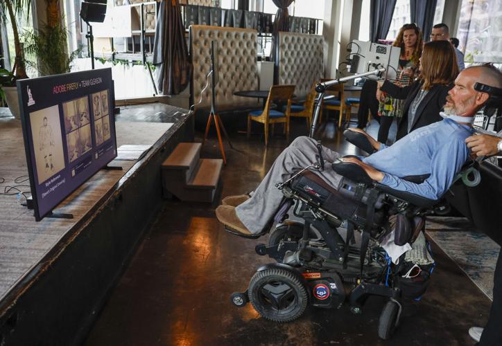 Steve Gleason gets in touch with his inner artist, with AI ...