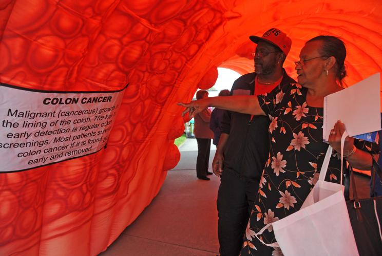 Photos: Giant, walkthrough colon raises awareness during Colorectal ...