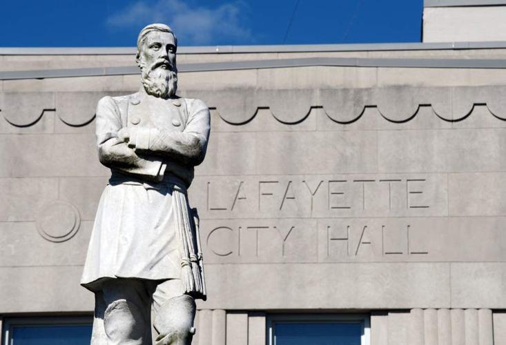 Battles lines drawn over statue of Confederate Gen. Alfred Mouton in ...