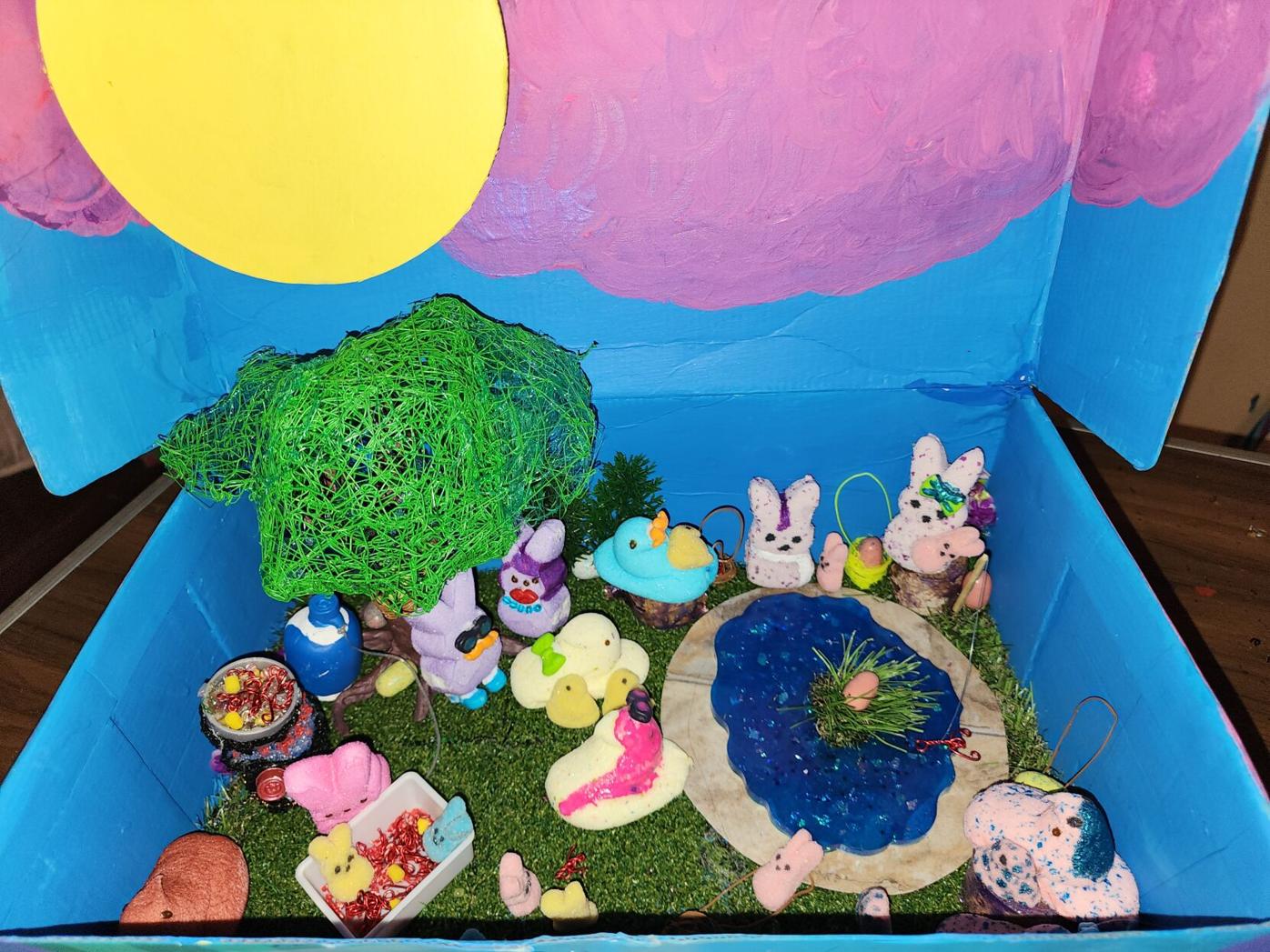 peeps easter diorama
