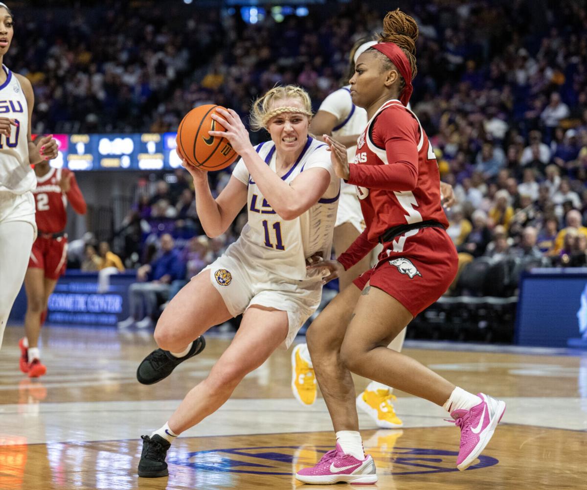 LSU's Hailey Van Lith finds scoring touch vs. Arkansas | LSU ...