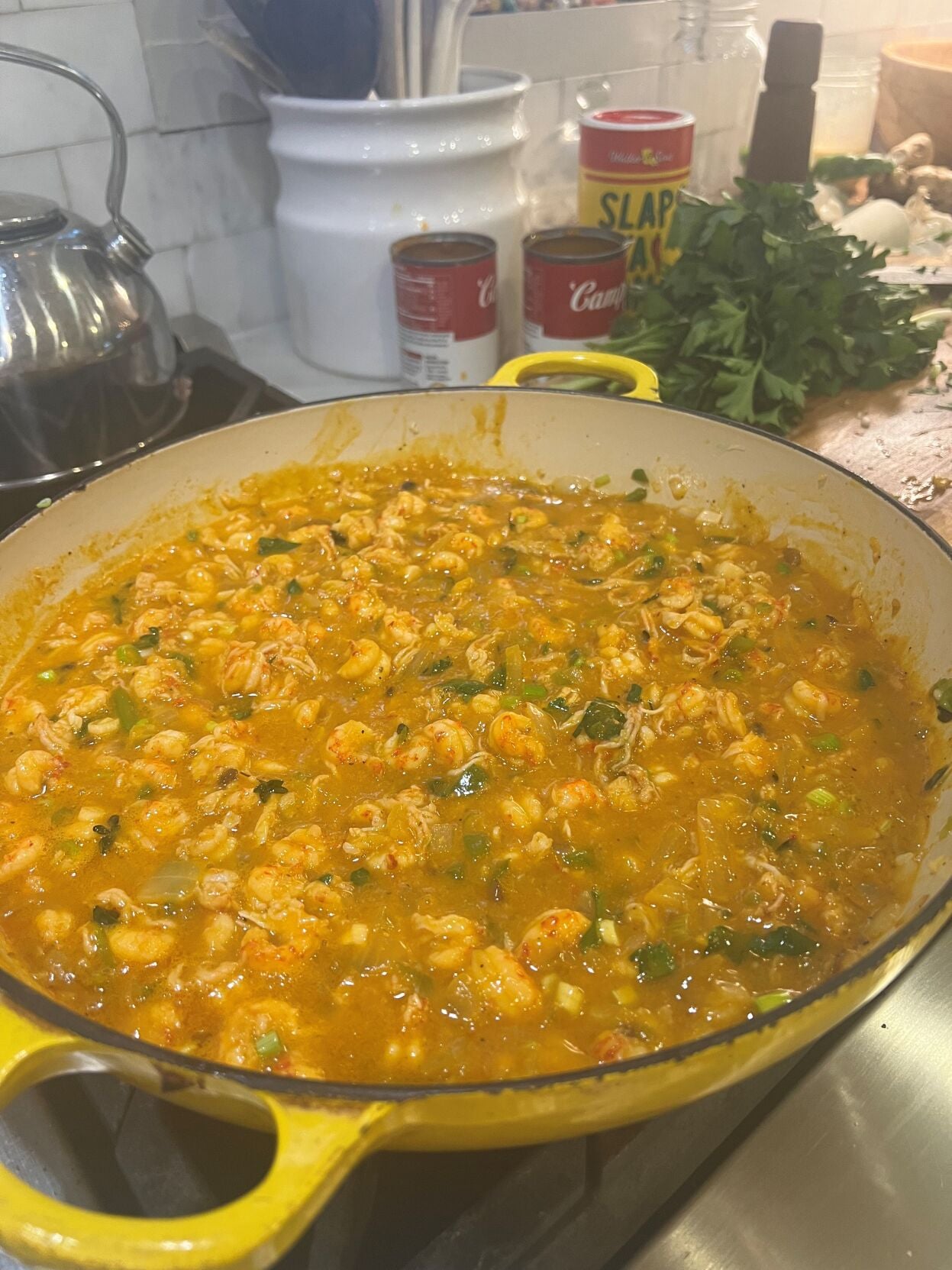 Make golden crawfish étouffée and citrus and avocado salad | Food ...