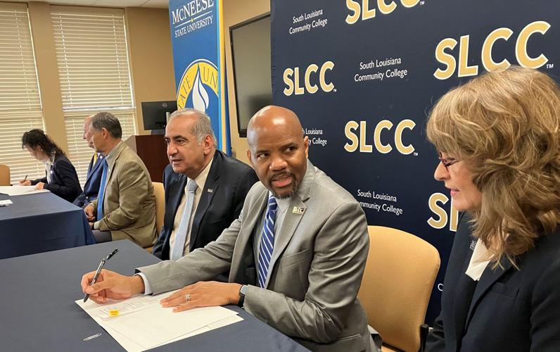 SLCC signs 2+2 transfer pacts with McNeese, Holy Cross | Education ...
