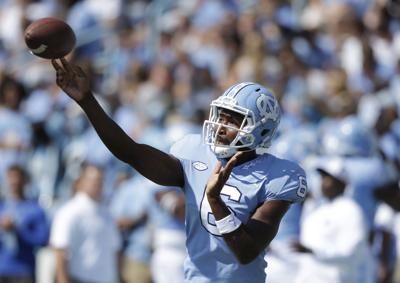 Brandon Harris — with a dazzling TD pass — back in UNC quarterback ...