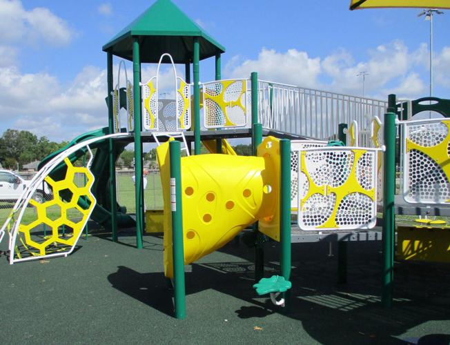 Colorful Walker playground awaiting final touches just in time for ...