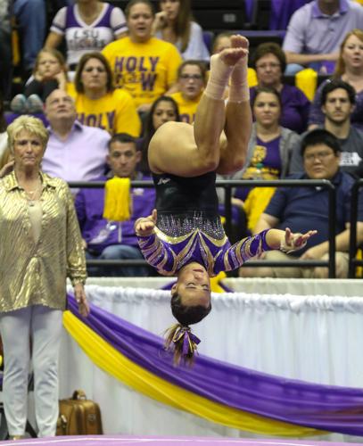 Emotional Ashleigh Gnat leads LSU gymnasts to historic win | LSU ...