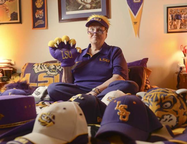 LSU superfan Sharon Leino’s home wears what she wears: Purple and Gold ...
