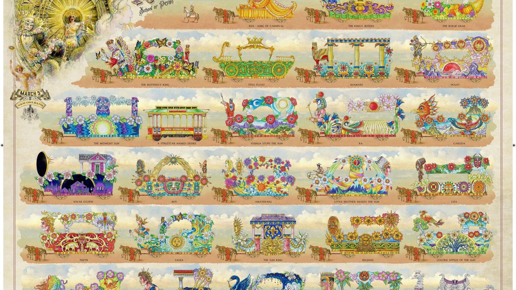 mardi gras rex float