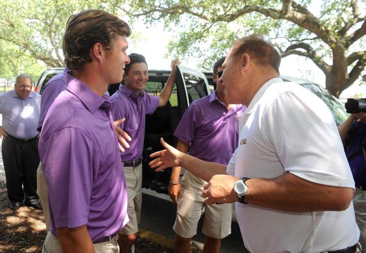LSU golfers welcomed home after winning national title | LSU ...