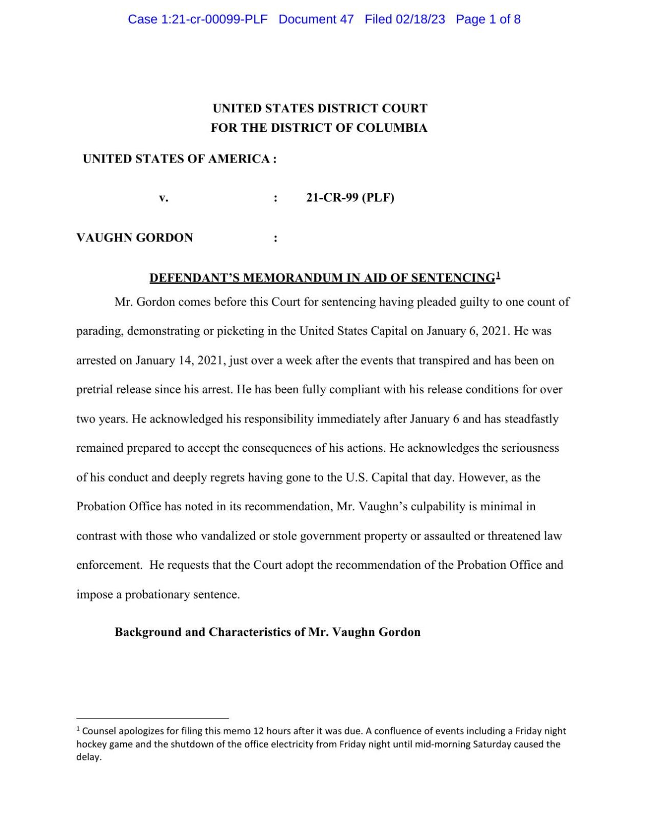 Gordon's federal sentencing memo.pdf | | theadvocate.com