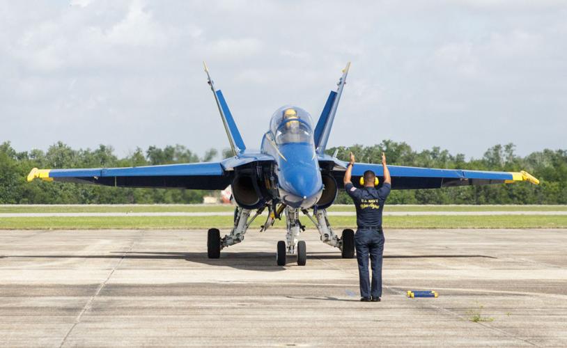 Photos: Navy Blue Angels hold flight demonstration for upcoming airshow ...
