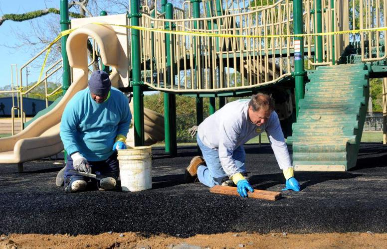 Run, jump, play: Structure at Zachary park almost finished | Zachary ...