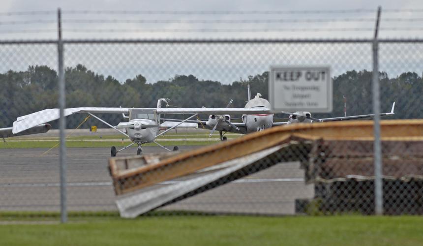 Photos, video: Winds flip single-engine planes at Baton Rouge Airport ...