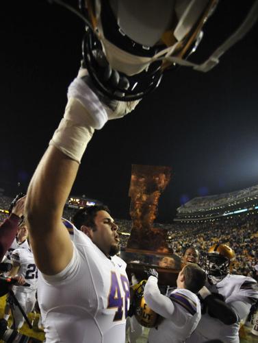 Bringing back the boot: LSU's celebrations with the Golden Boot over ...