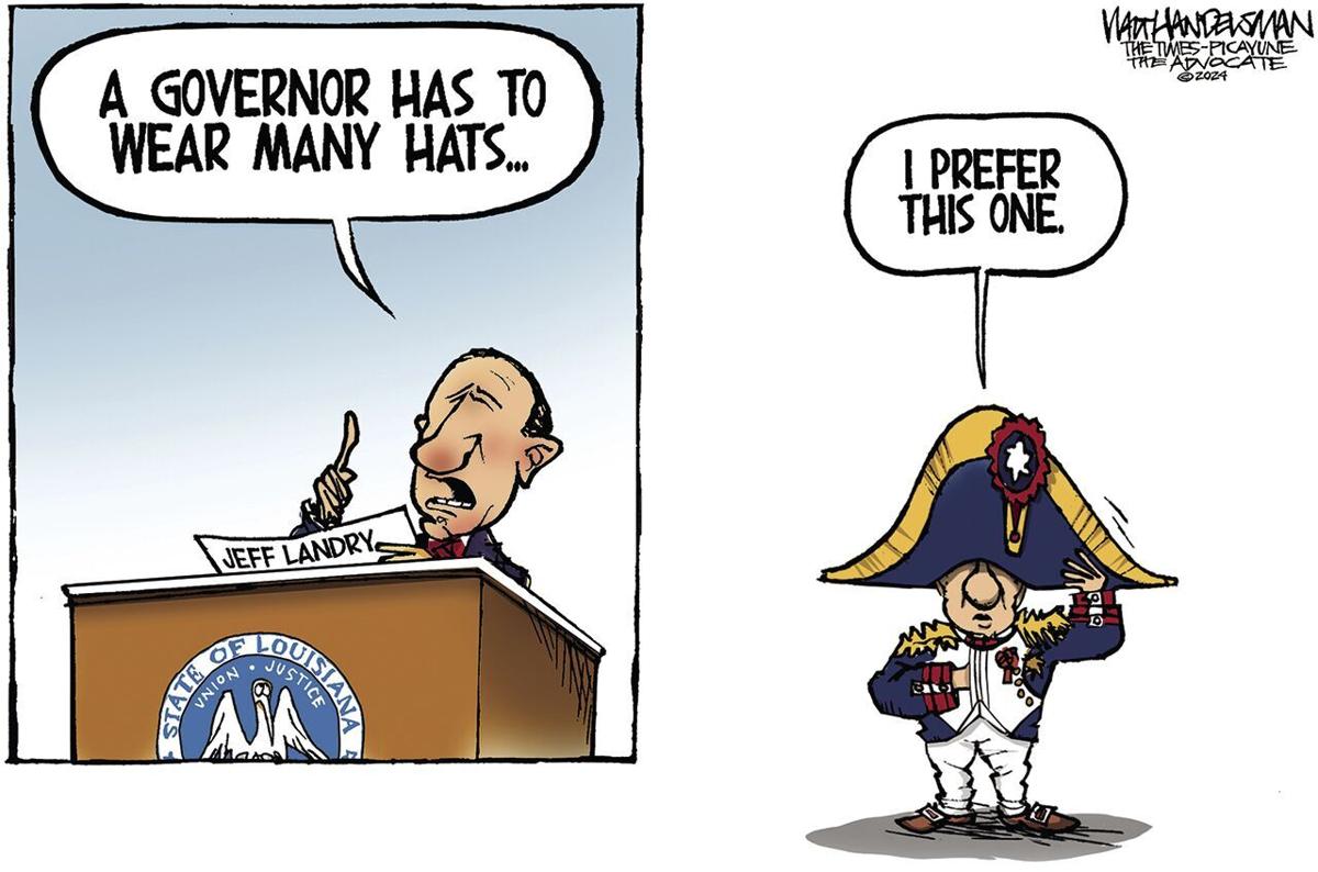 Louisiana Governor Jeff Landry cartoon | Walt Handelsman | theadvocate.com