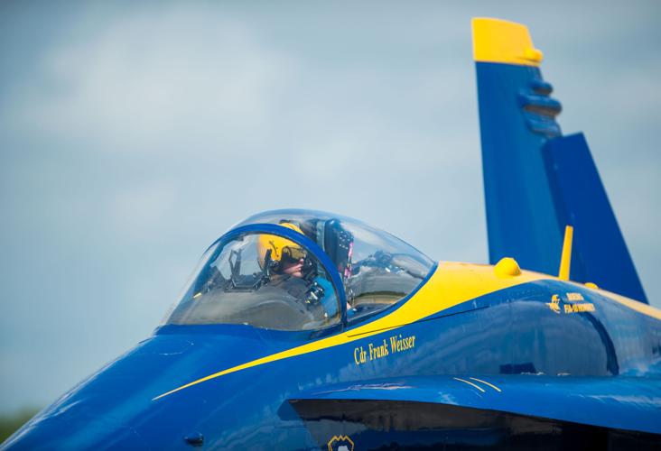 Photos: Navy Blue Angels hold flight demonstration for upcoming airshow ...