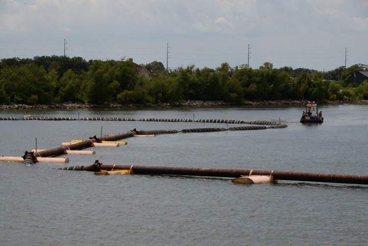 Mississippi River underwater dam to block saltwater complete ...