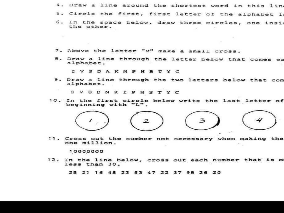 sample literacy test voting