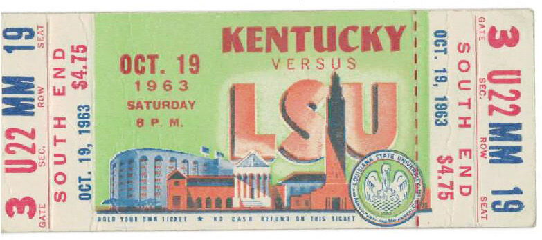 Photos: LSU football ticket designs changed over time | LSU ...