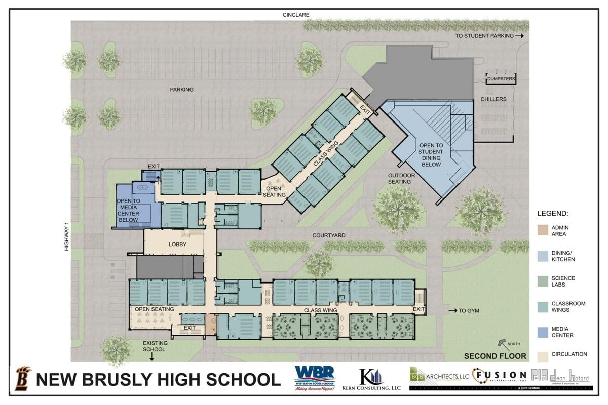 See renderings, layout plans for the new, expansive Brusly High School ...