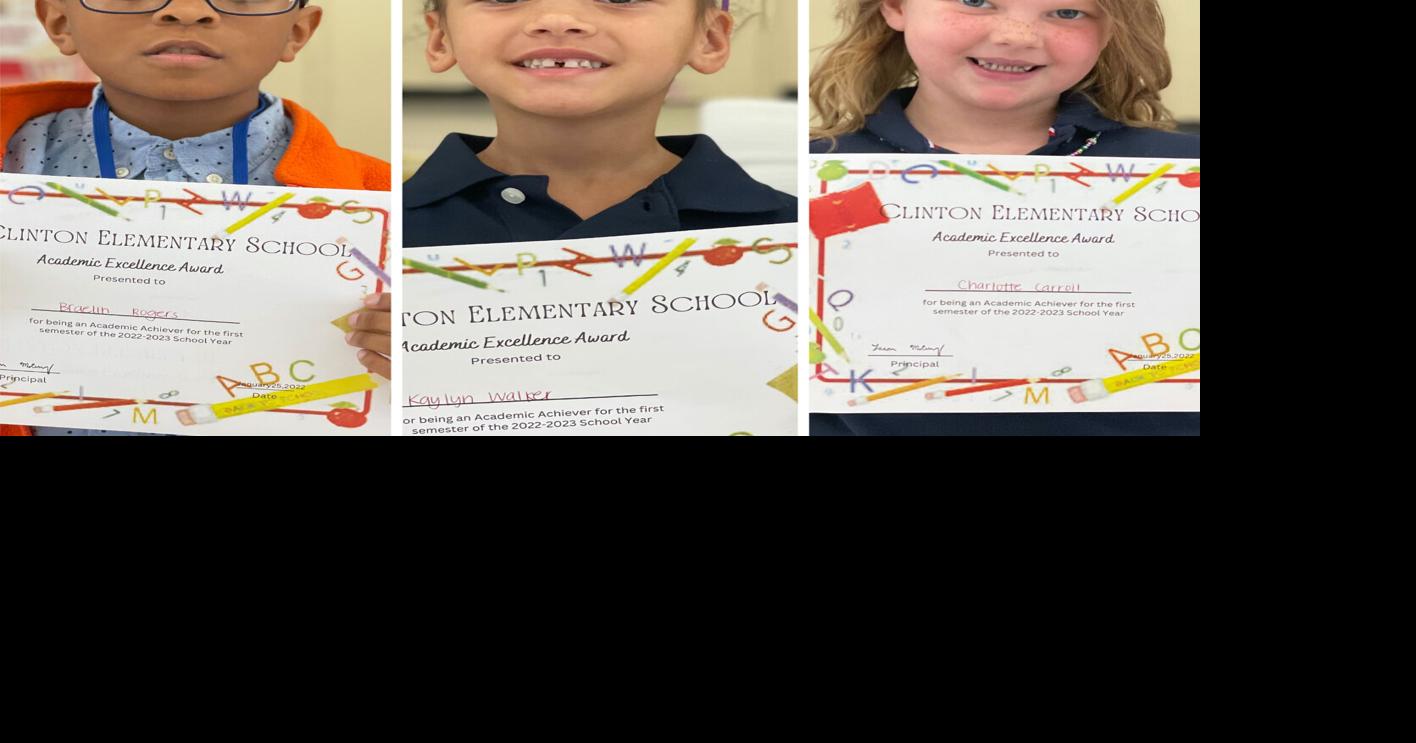 Clinton Elementary School honors first semester's top students | East ...