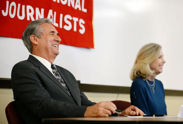 State Supreme Court candidates Jimmy Genovese, Marilyn Castle exchange ...