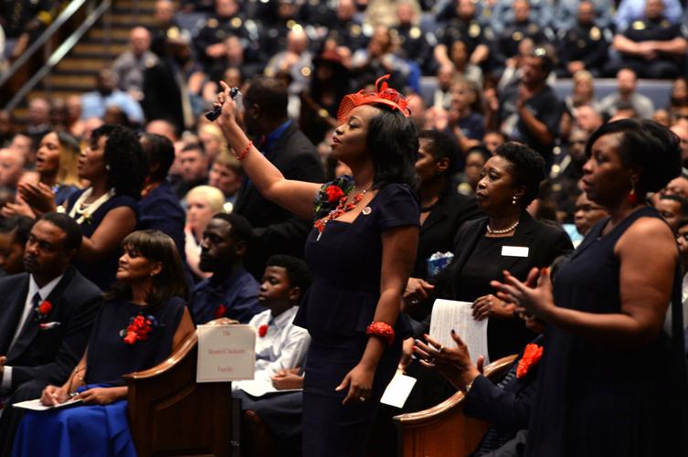 Photos Baton Rouge Community Pays Final Respects To Officer Montrell