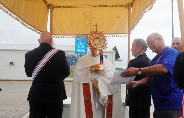 St. John the Baptist Catholic Church Eucharist procession | Zachary ...