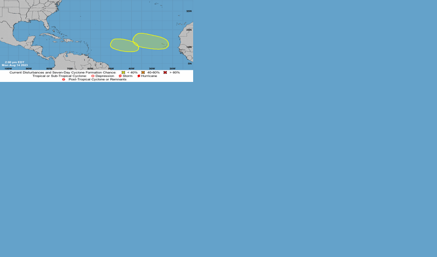 Two disturbances spotted in the Atlantic | Hurricane Center ...